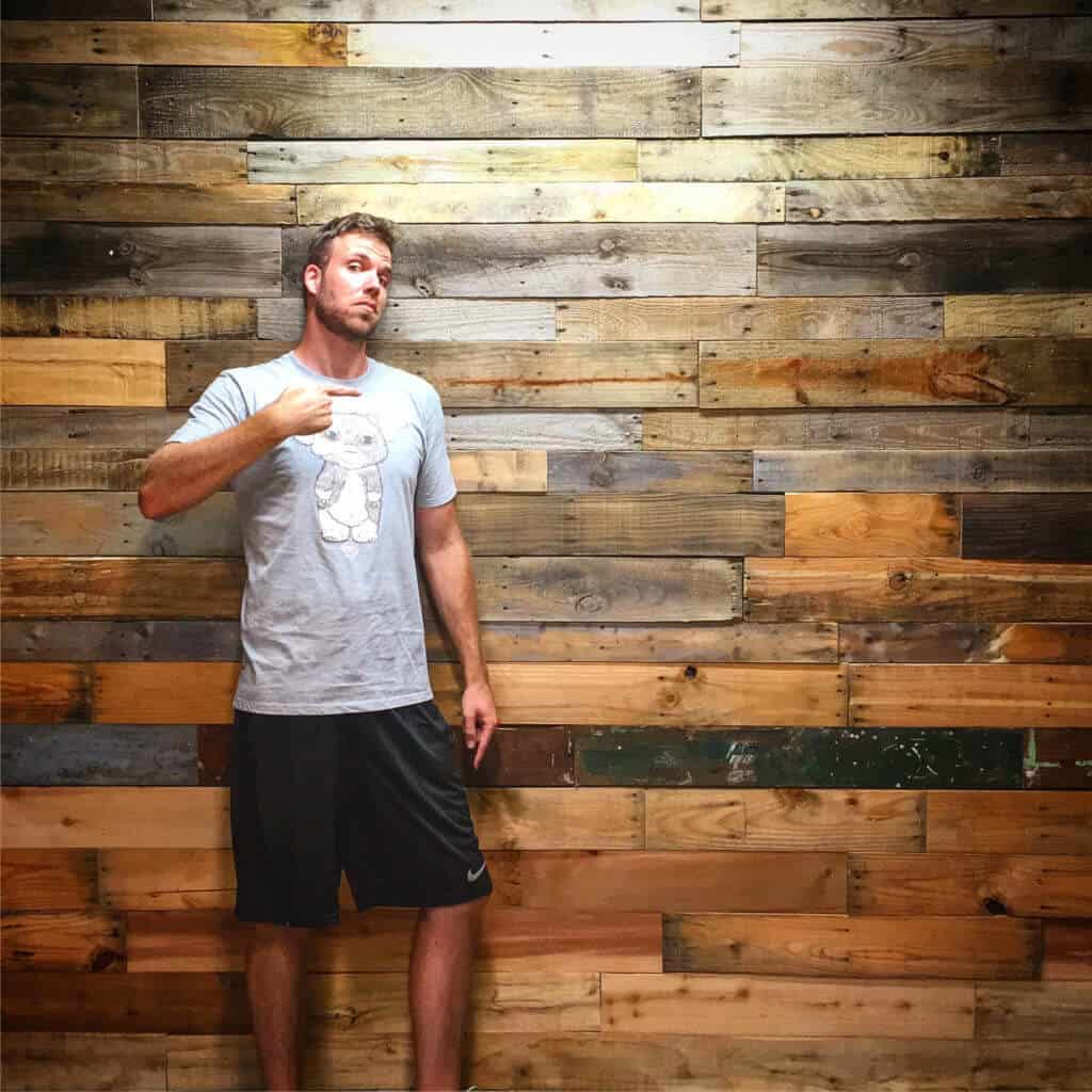 DIY Pallet Wall Installation - Lazy Guy DIY