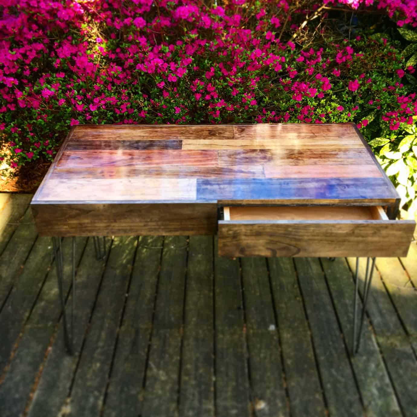 Hunter Patchwork Desk - Lazy Guy DIY