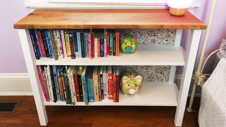 DIY Live Edge Rustic Bookcase - Lazy Guy DIY