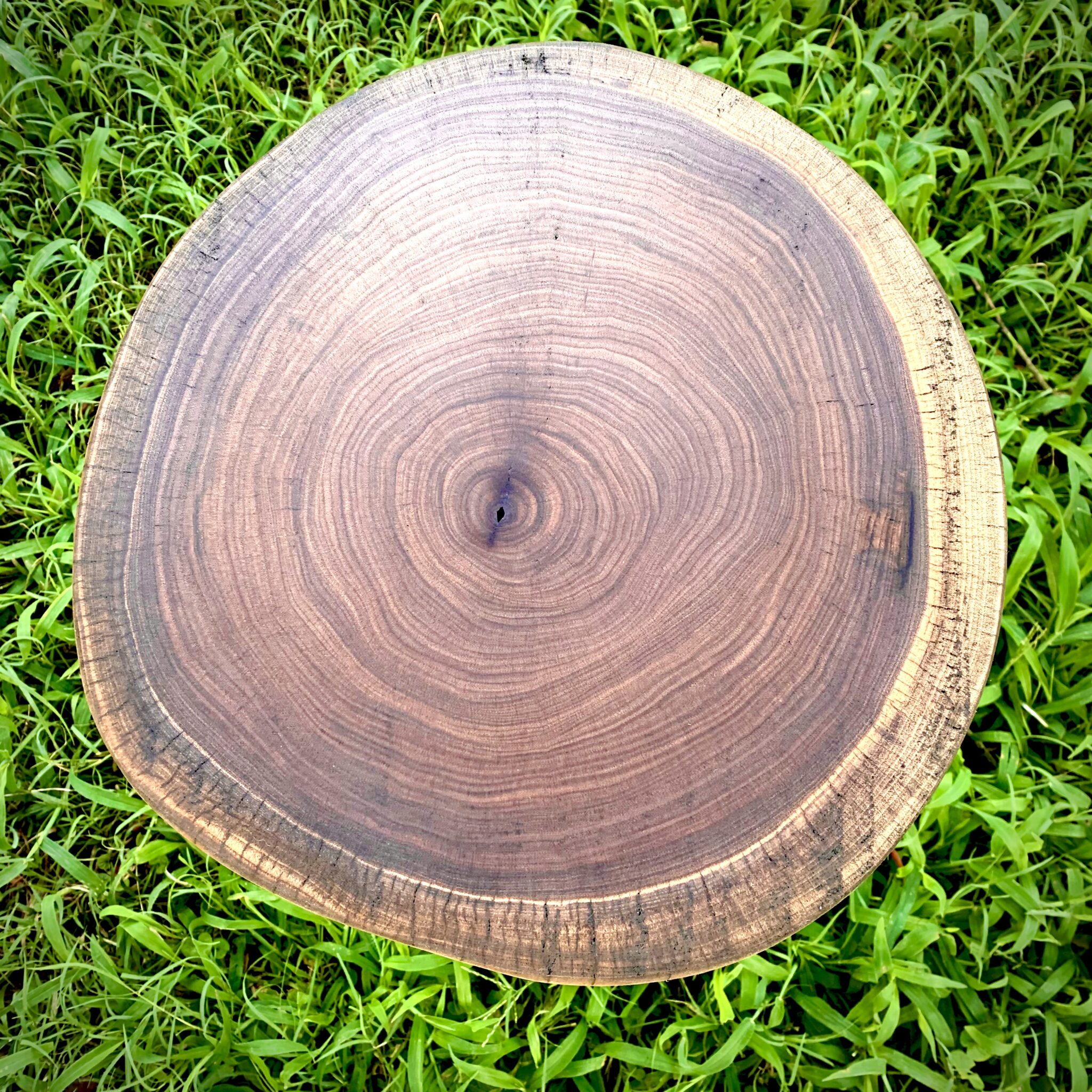 Rustic and Modern Walnut and Maple Side Table - Lazy Guy DIY