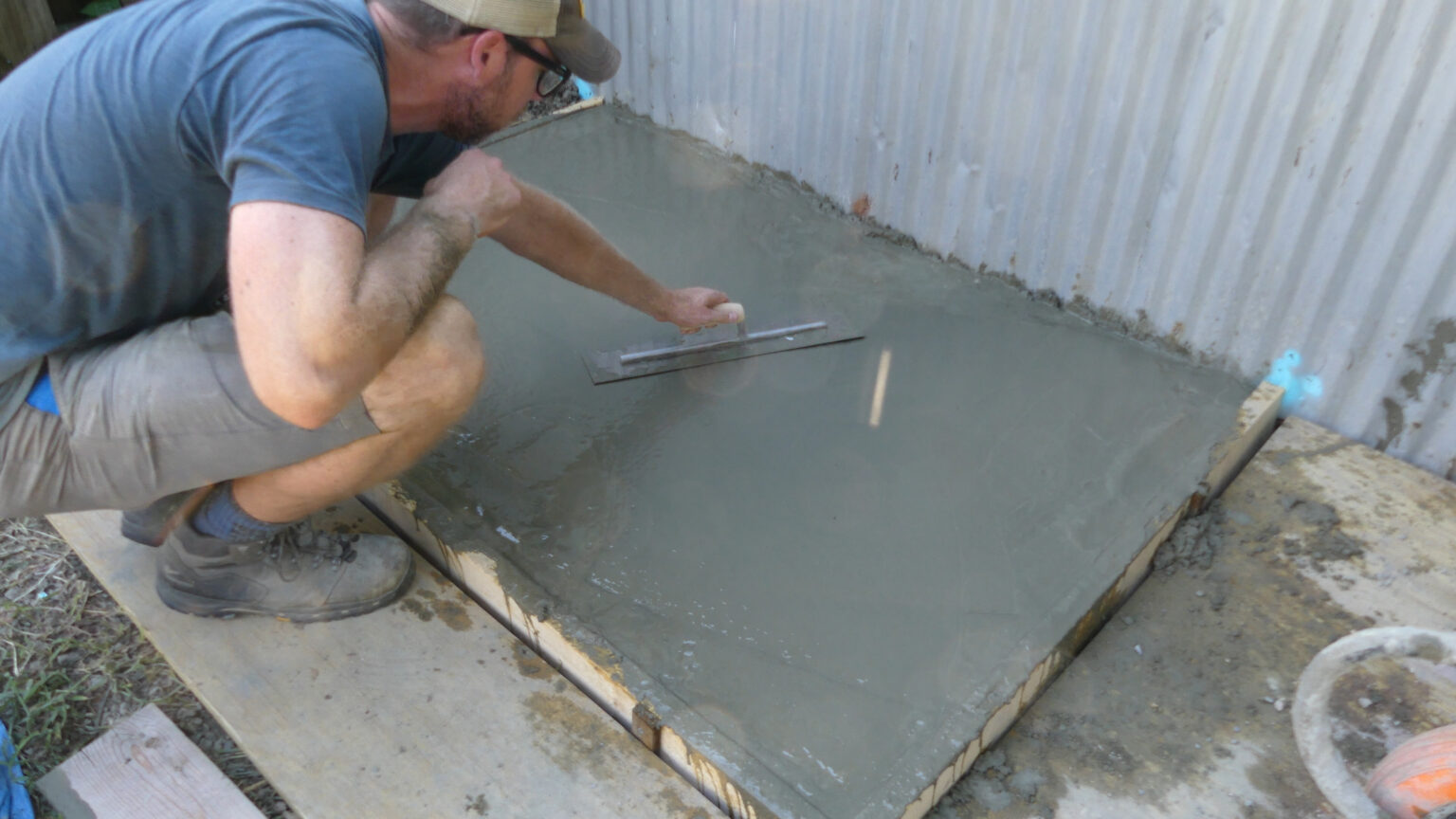 How To Pour A Small Concrete Slab - Lazy Guy DIY