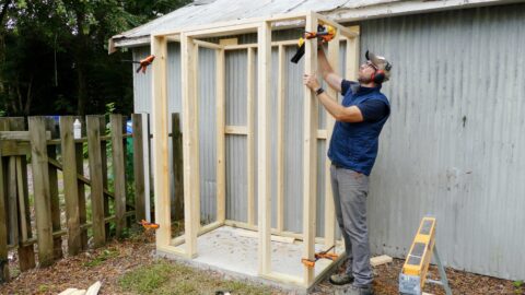 How To Build A Shed Addition - Lazy Guy DIY