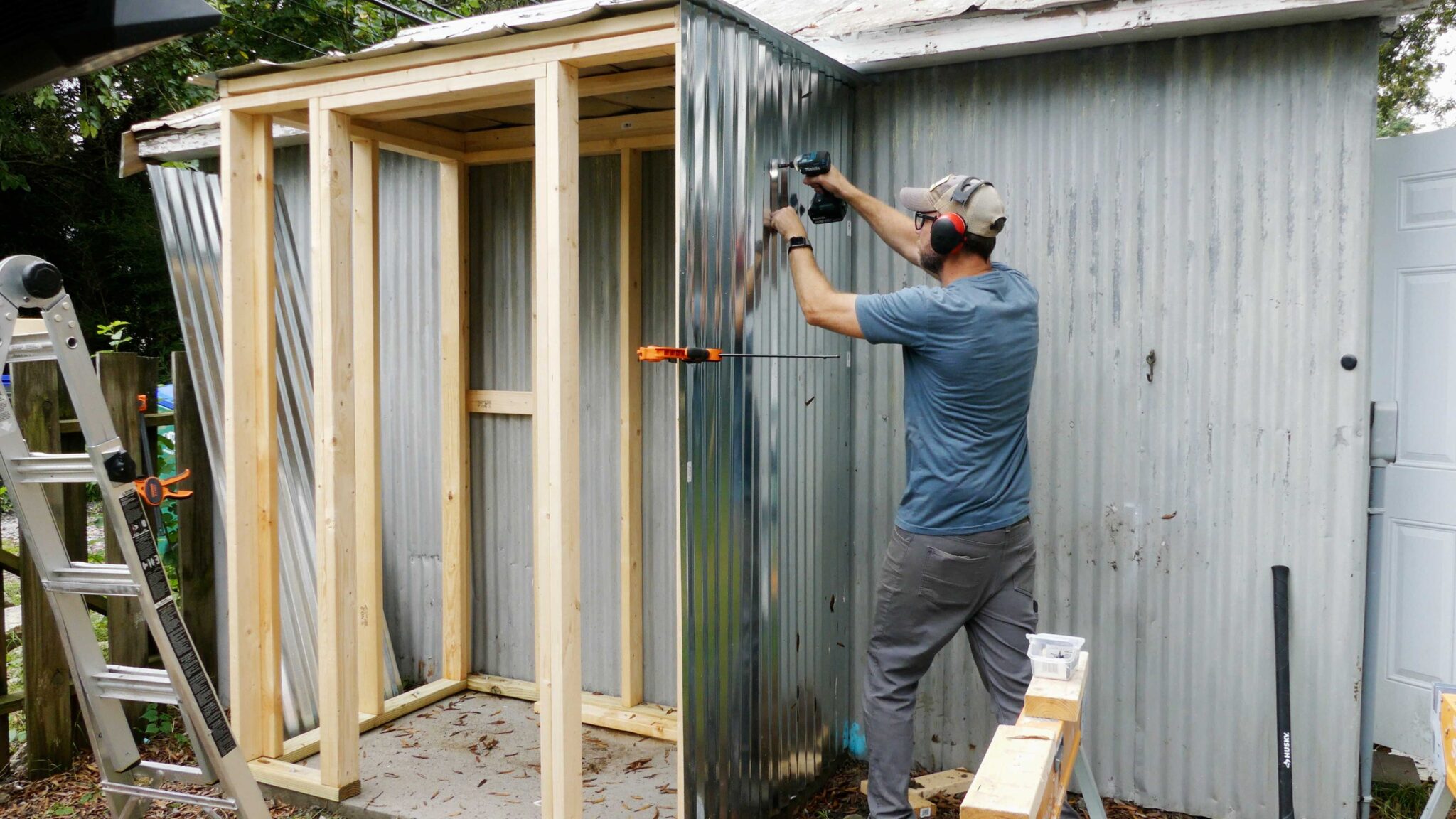 How To Build A Shed Addition - Lazy Guy DIY