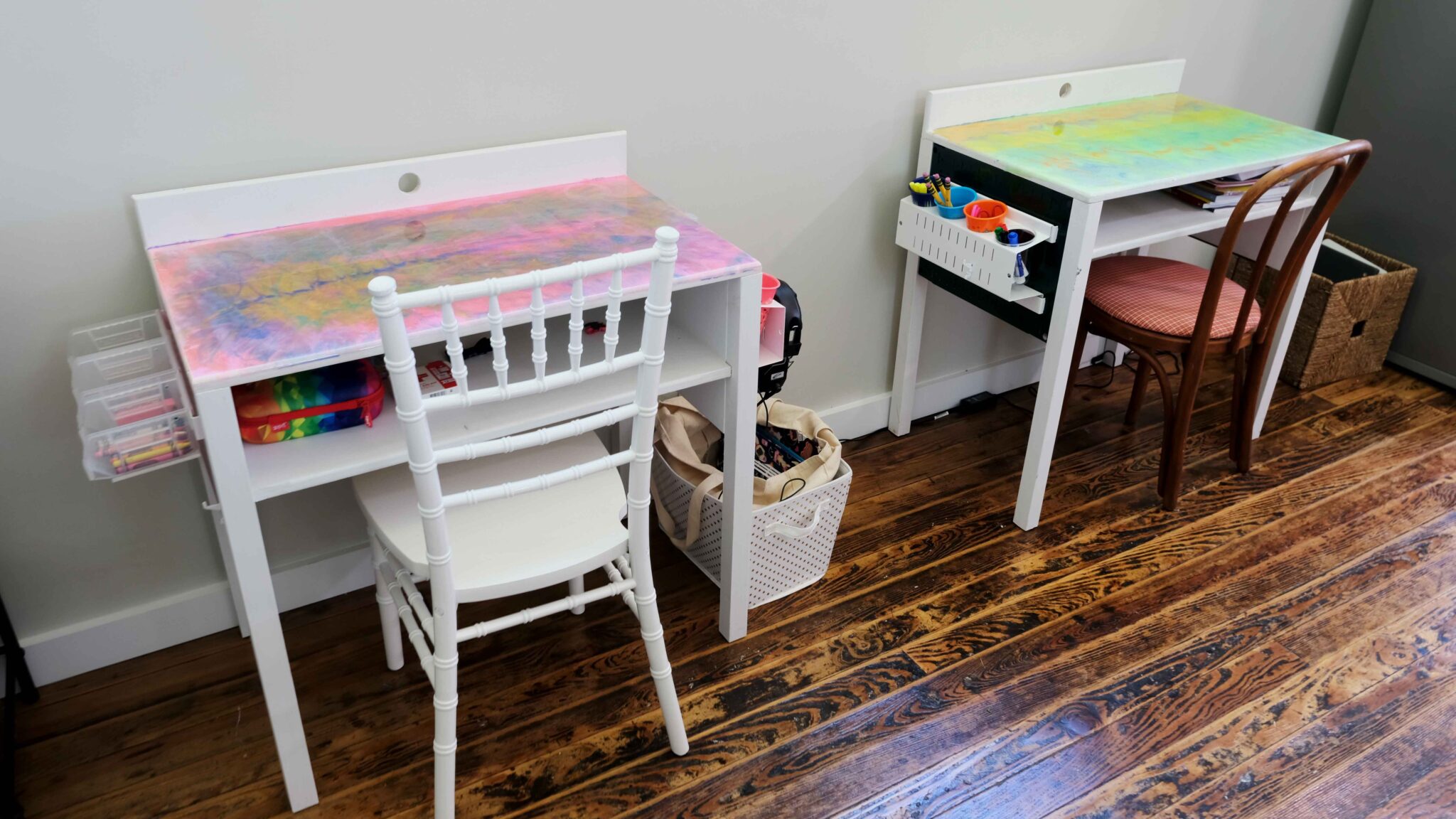 Under $60 Virtual Learning Desk - Lazy Guy DIY