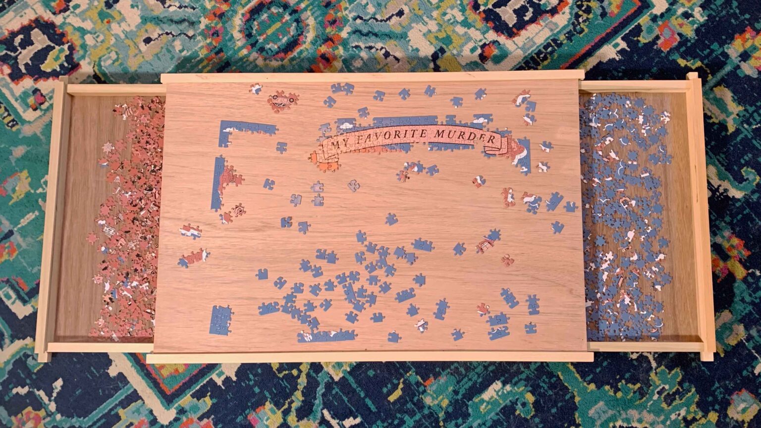 How To Make A Puzzle Tray With Storage - Lazy Guy DIY