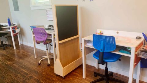 How To Build A Rolling Classroom Divider - Lazy Guy DIY