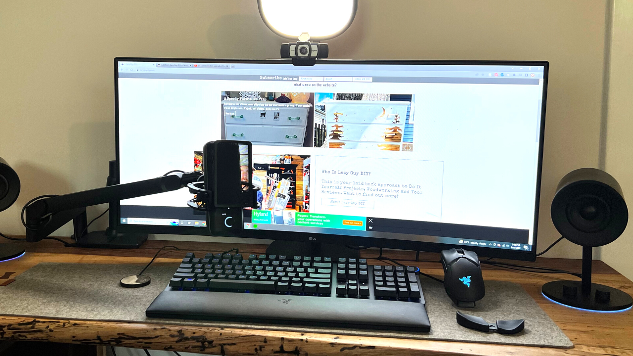 My Ultimate Content Creator Desk - Lazy Guy DIY