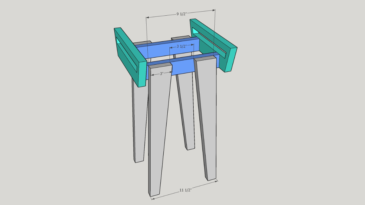 Mid-Century Modern Tray Table - Lazy Guy DIY