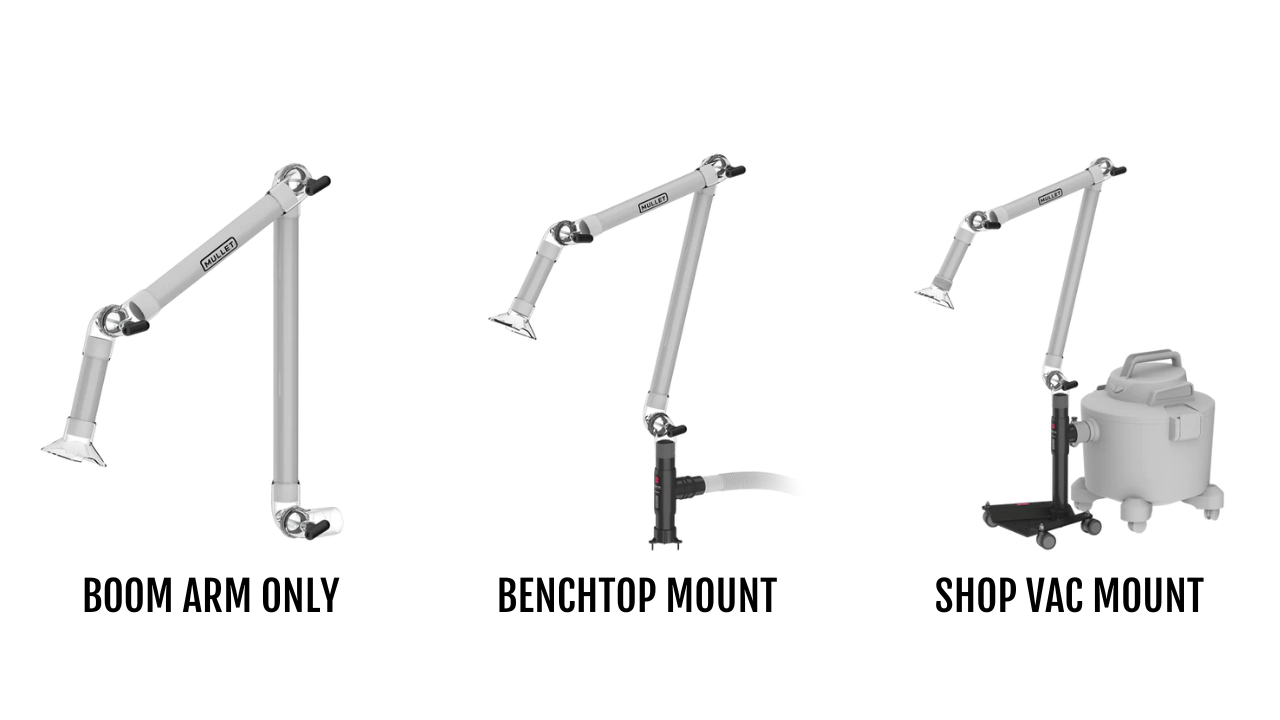 Mullet Tools ThirdHand Dust Collection Boom Arm - Lazy Guy DIY